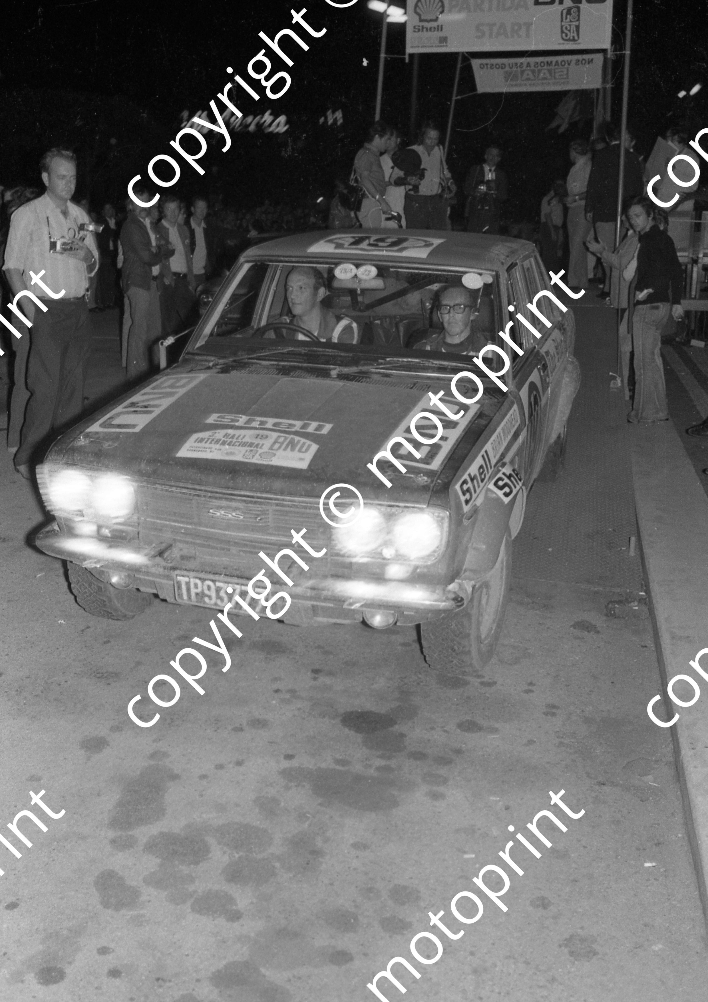 1973 BNU 19 1118 Neels Vermaak, Spotti Woodhead Datsun 1800SSS (courte ...