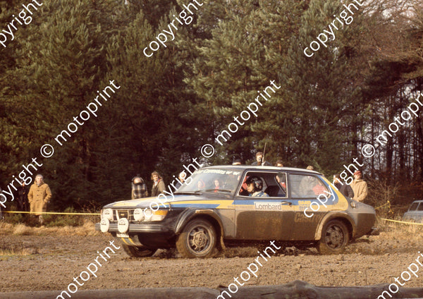 1976 RAC 4 Stig Blomqvist, Hans Silvan Saab 99 EMS (courtesy Roger Swa ...