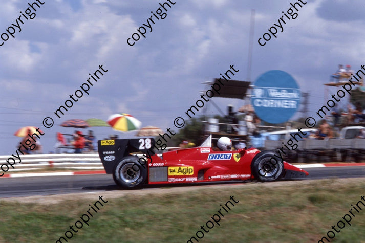 1984 SA GP 28 Rene Arnoux Ferrari 126C4 (permission Malcolm Sampson Mo ...