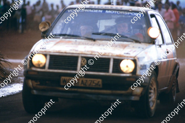 1986 Safari 17 Kenneth Eriksson, Peter Diekmann Golf GTi (courtesy Rog ...