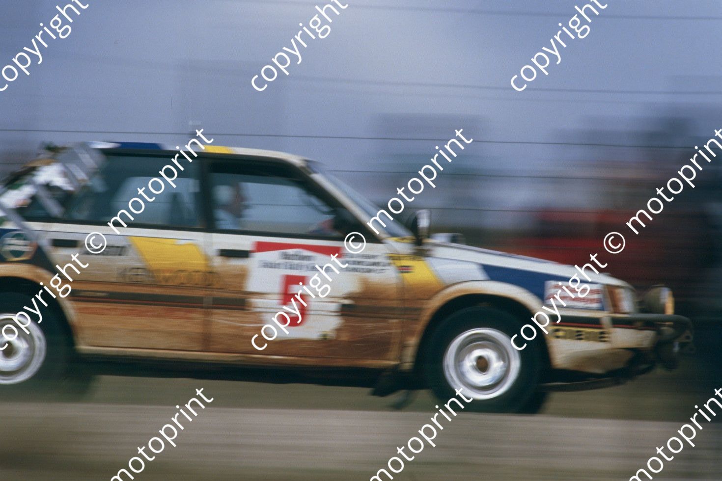 1986 Safari 5 Mike Kirkland, Robin Nixon Subaru RX turbo (courtesy Rog ...