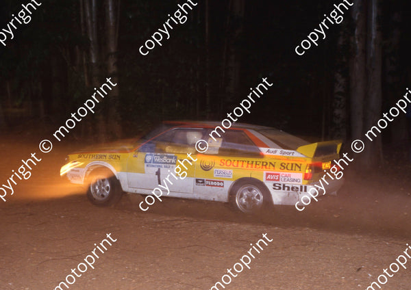1986 Wesbank Intnl 1 Glyn Hall, Peter Cuffley Audi (courtesy Roger Swa ...