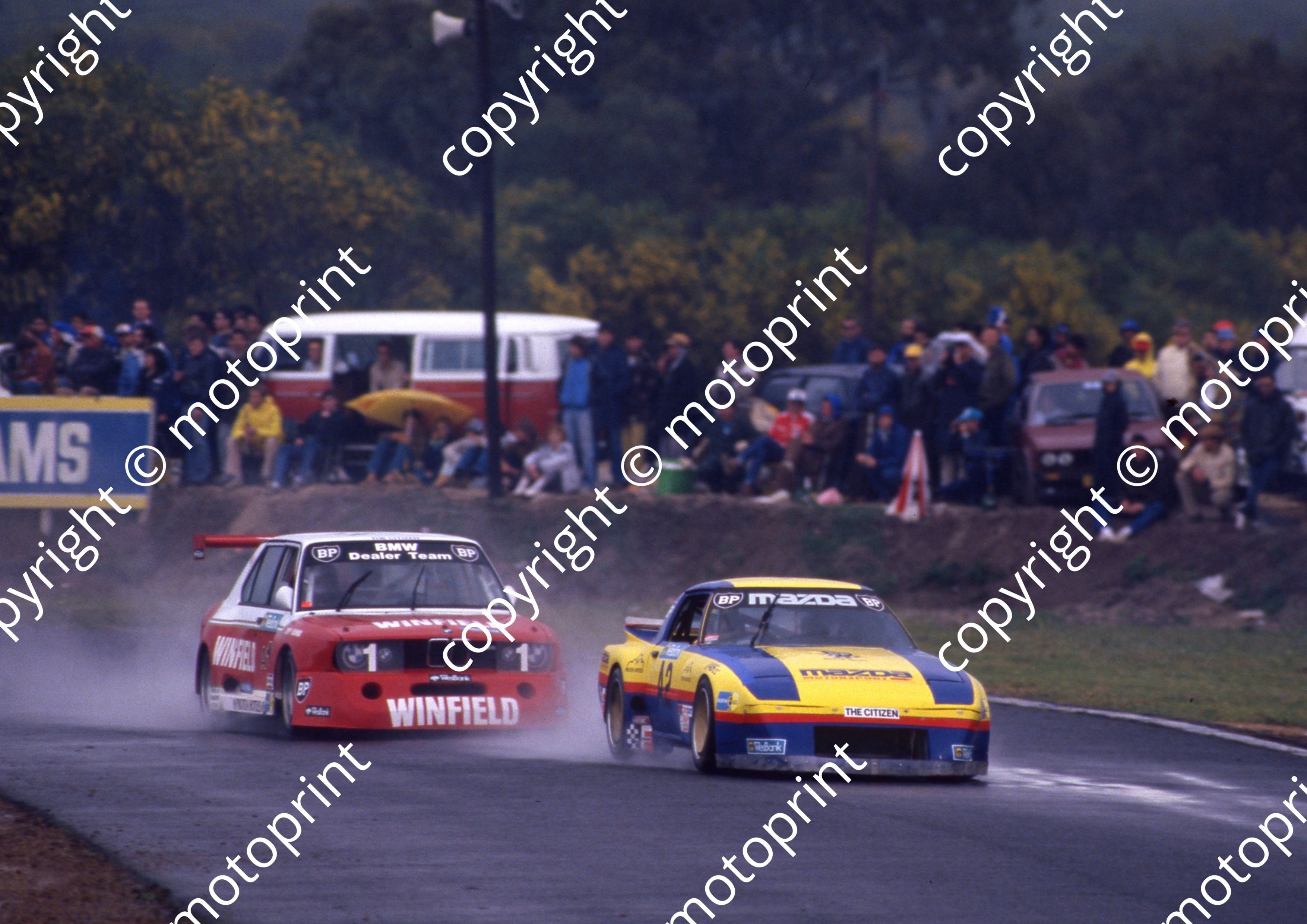 1987 Killarney Wesbank Ben Morgenrood Mazda RX7, Tony Viana BMW wet we ...