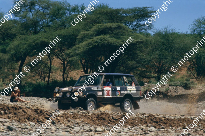1987 Safari 30 Gerald Miller, Rick Mathews Range Rover (courtesy Roger ...