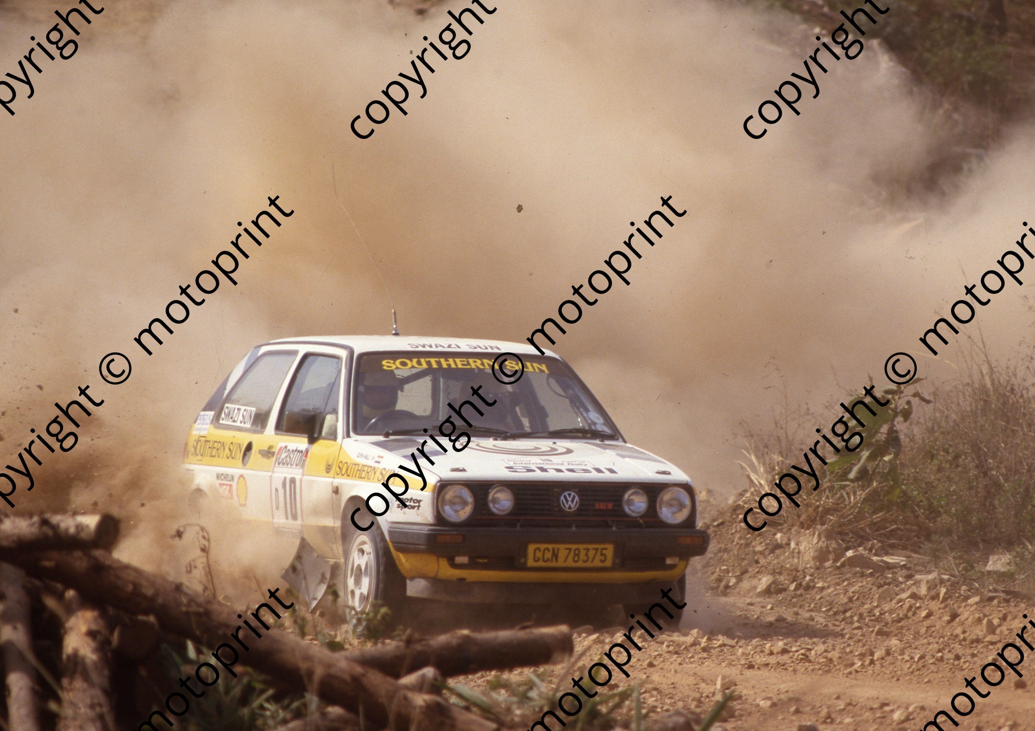 1988 Castrol Intnl 10 Glyn Hall, Martin Botha VW Golf (courtesy Roger ...