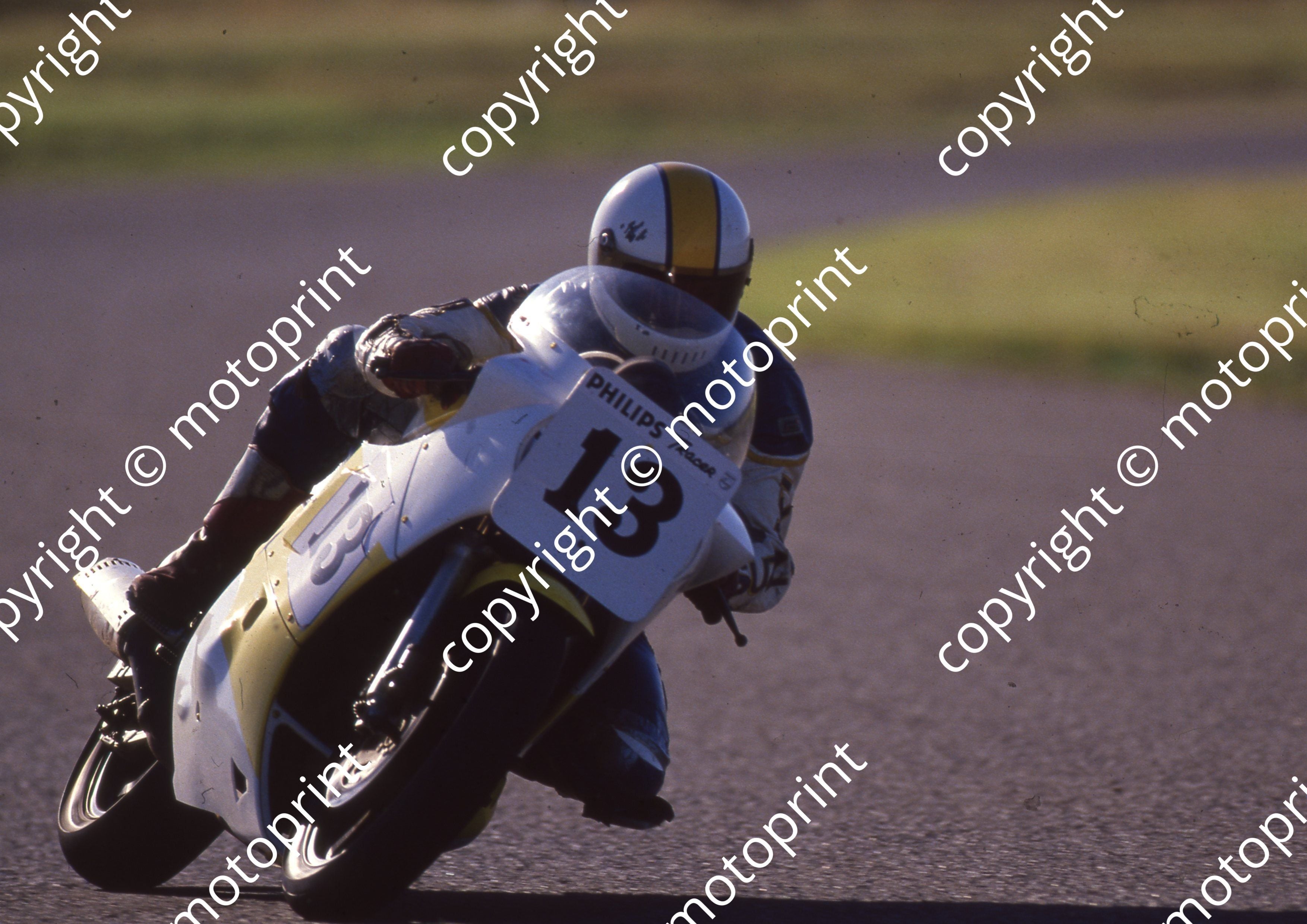 1988 Killarney MC 13 Andre Swartz Suzuki GSXR (Colin Watling Photograp ...