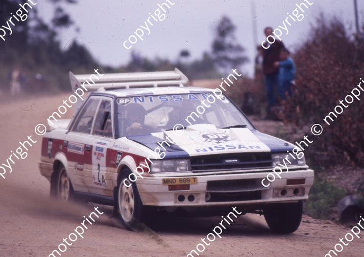 1988 Nissan 400 Rally 2 Hannes Grobler, Piet Swanepoel Skyline (Colin ...