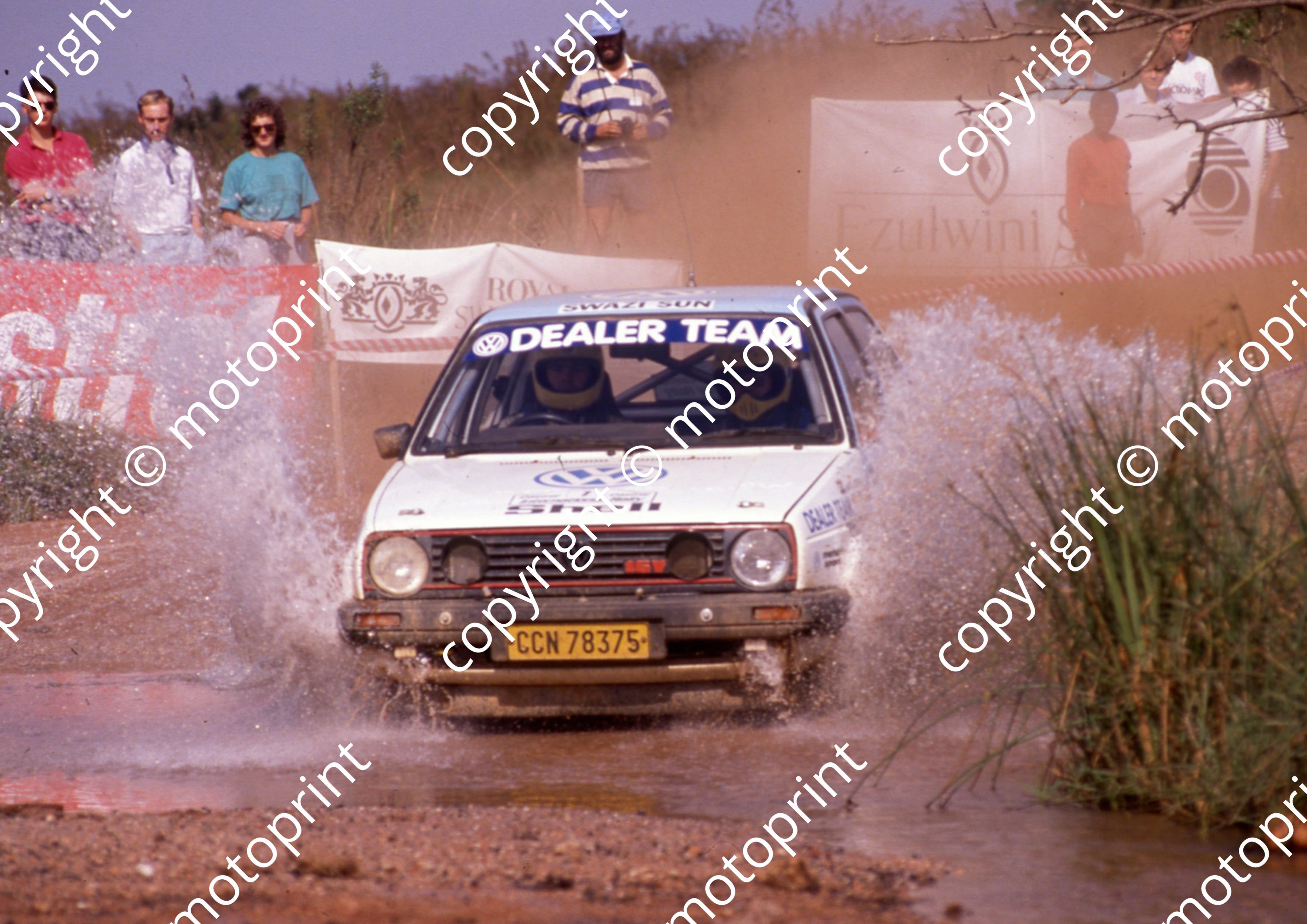 1990 Castrol Intnl 7 Glyn Hall Martin Botha VW Golf (R Swan) (19 ...