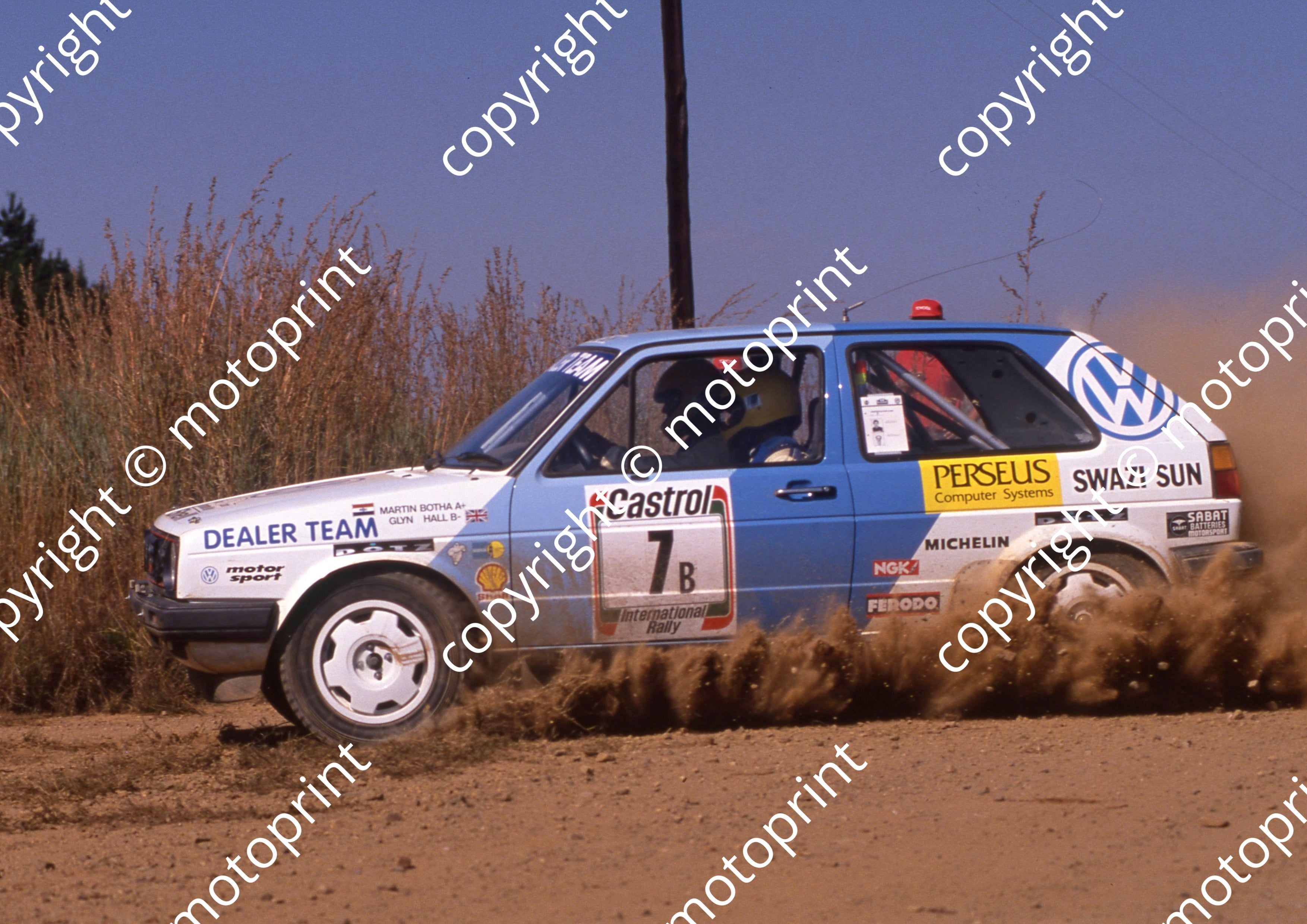 1990 Castrol Intnl 7 Glyn Hall Martin Botha VW Golf (R Swan) (4 ...