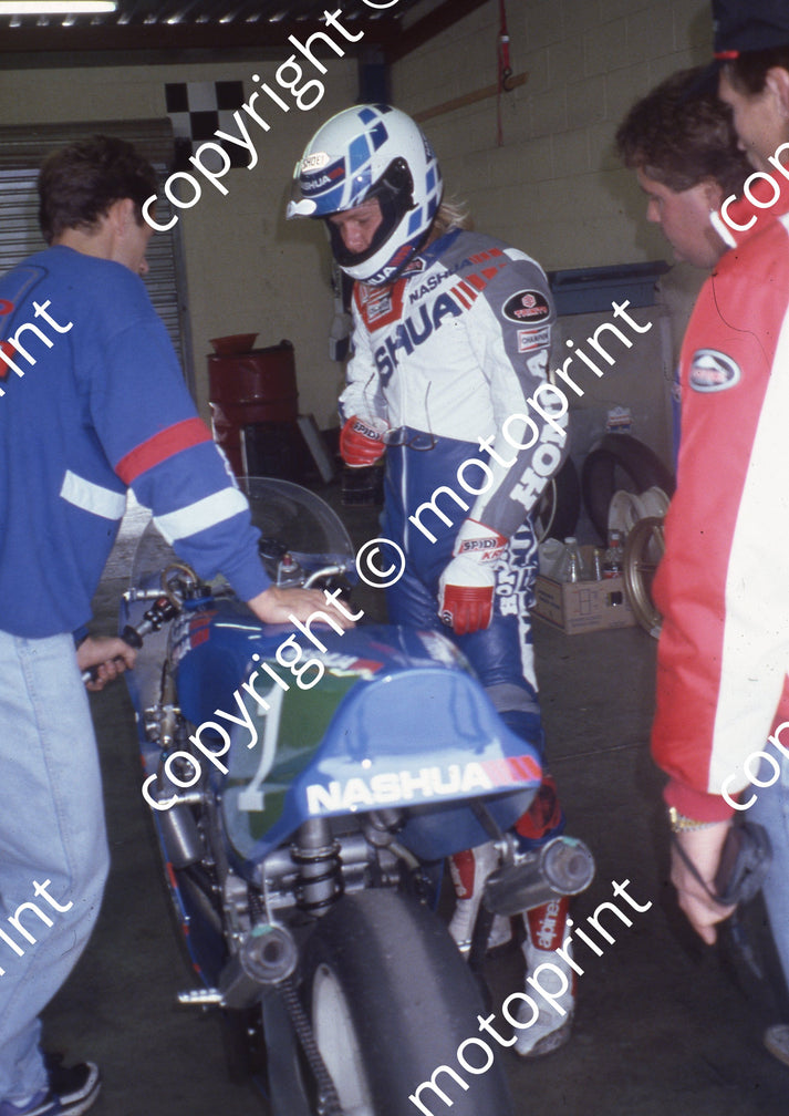 1991 Kya Nashua 250 GP 1 Russell Wood Honda (Colin Watling Photographi ...
