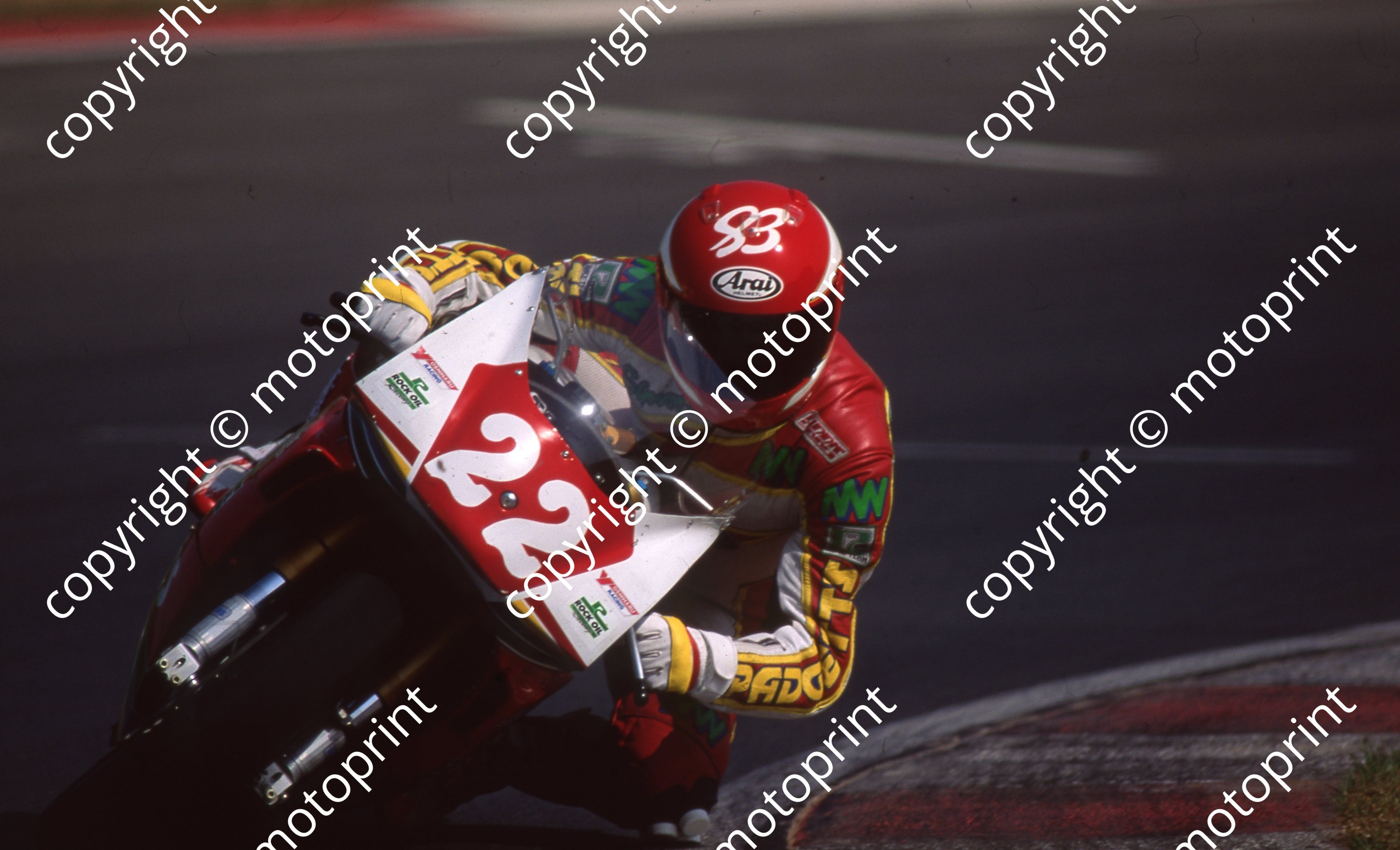 1992 Kya SA GP MC 500 22 Simon Buckmaster Harris Yamaha (Watling Photo ...