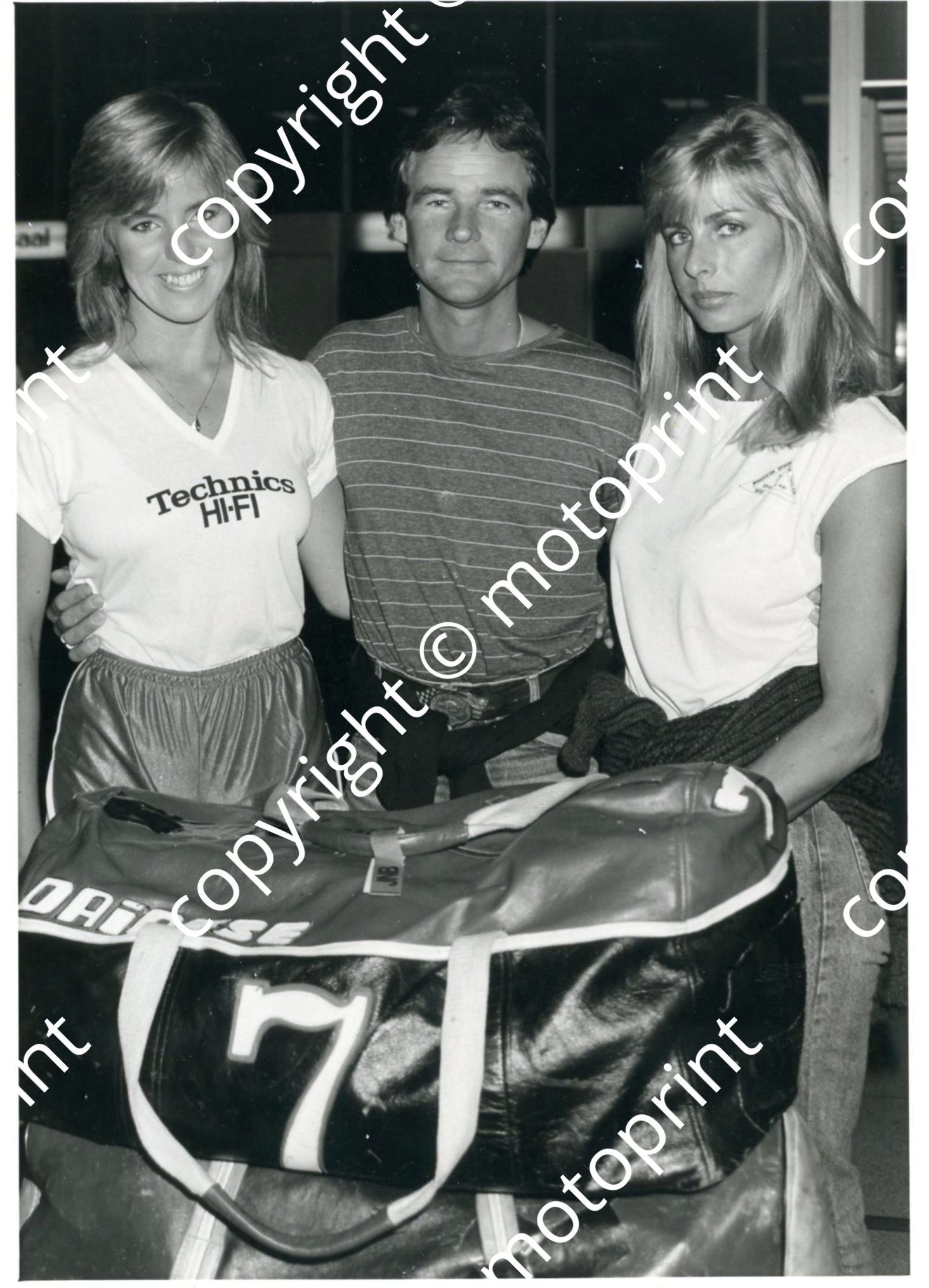 Barry Sheene, wife Stephanie to right, Penny Jane to left (2).jpg ...