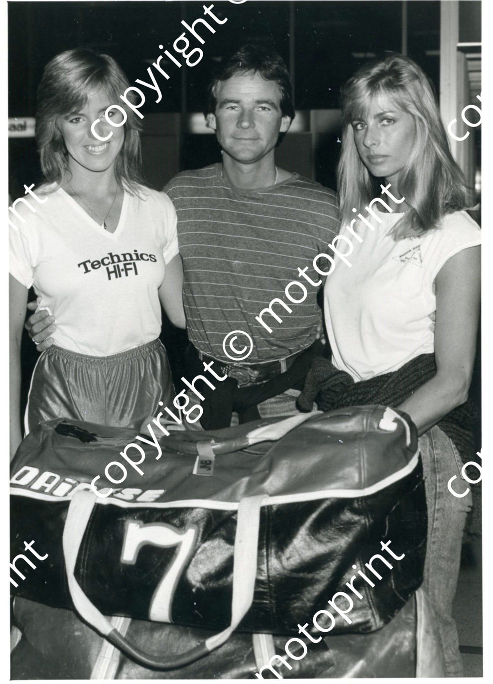 Barry Sheene, wife Stephanie to right, Penny Jane to left (2).jpg ...